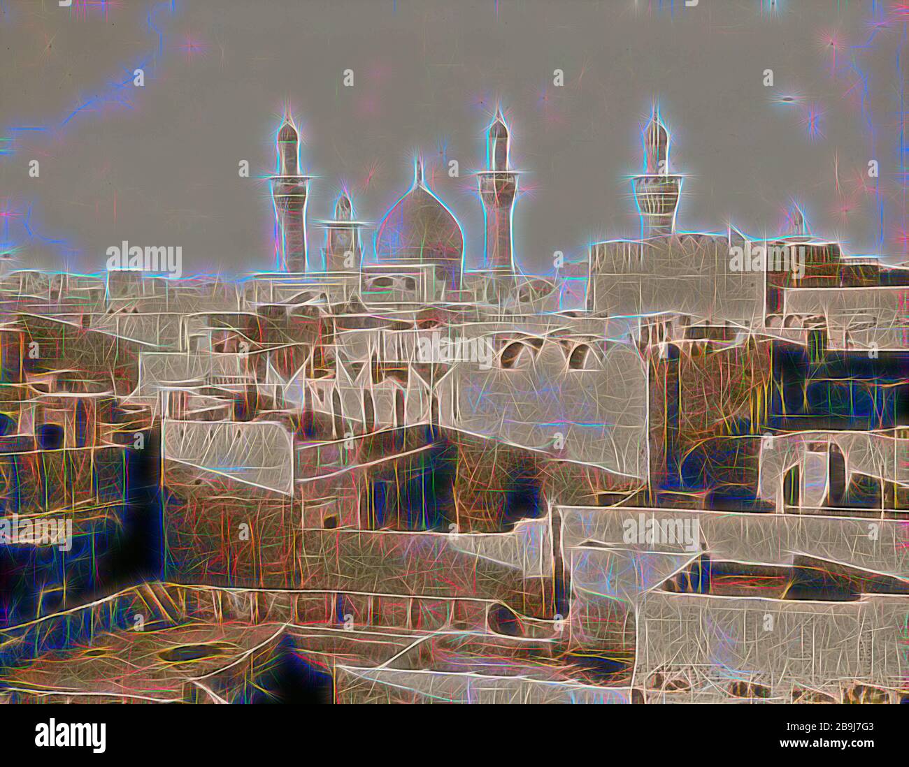 Iraq. Kerbela [i.e., Karbala]. General view, mosque. 1932, Iraq ...
