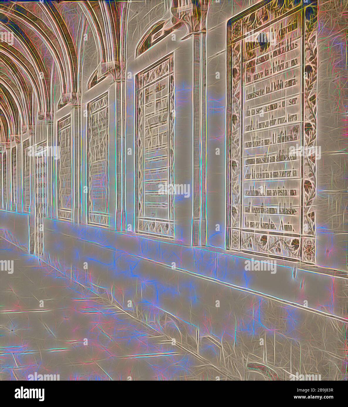 Mount of Olives (Jebel Et-Tur) Tablets in Church of Lord's Prayer. 1898 ...