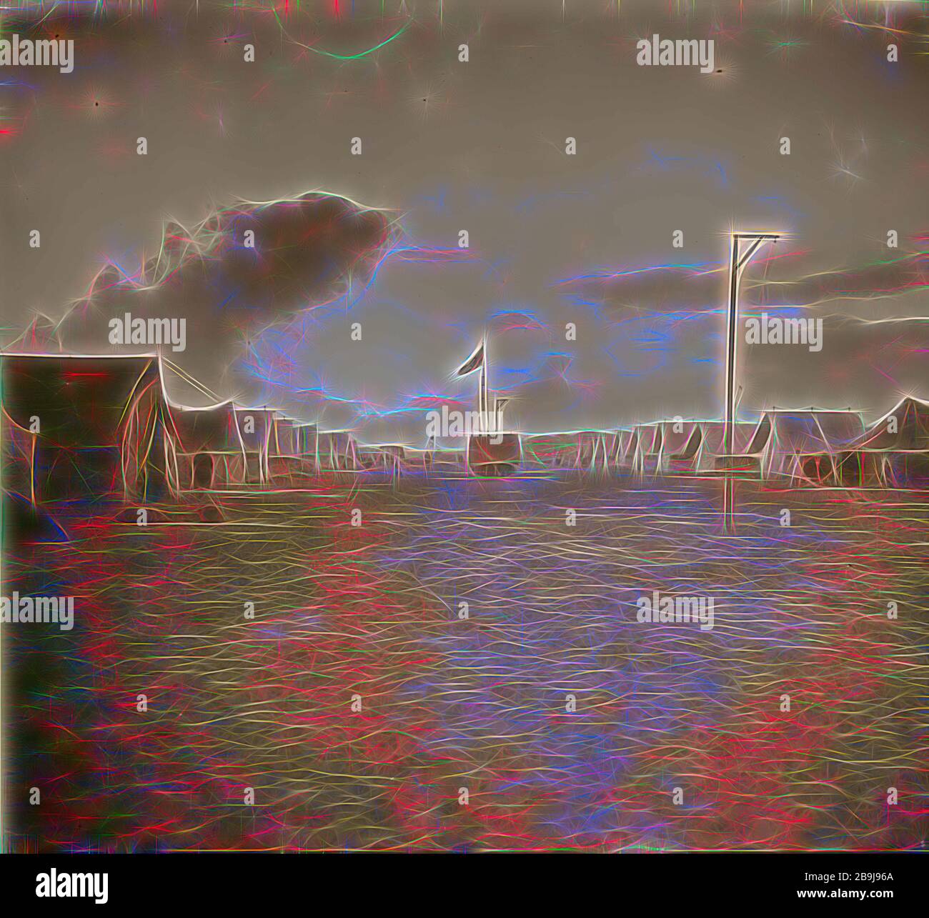 Red Crescent Hospital Camp, Hafir el Auja. 1916, Israel, El Auja Stock ...