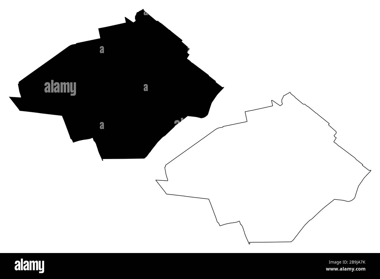 Zoetermeer City (Kingdom of the Netherlands, South Holland) map vector ...