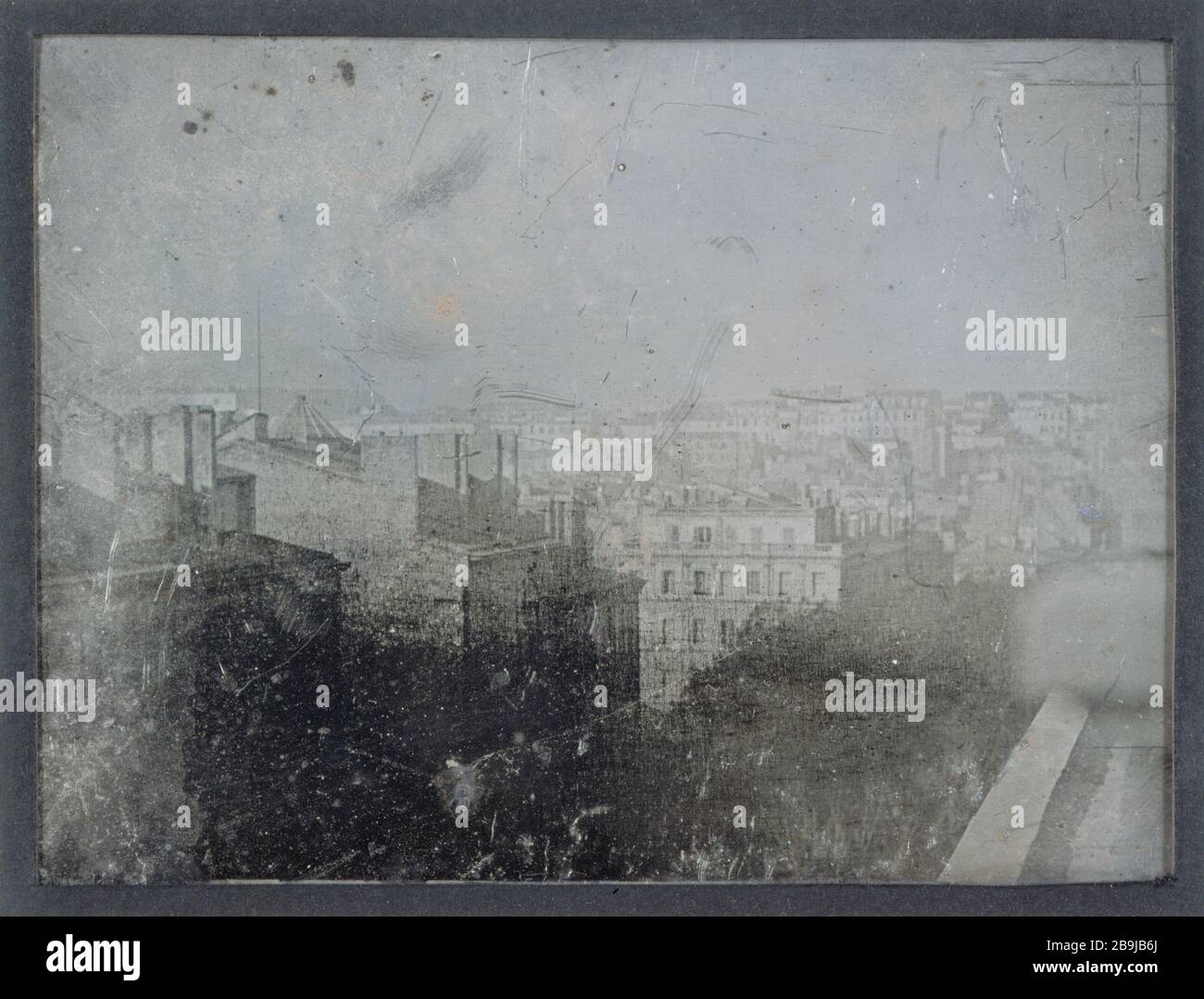 ROOFS OF PARIS Toits de Paris. Daguerréotype d'Itier, vers 1842. Paris ...