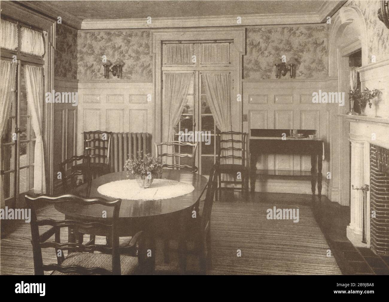 Residence, Howard Bayne, Morristown, New York. Dining-room. Alfred C ...