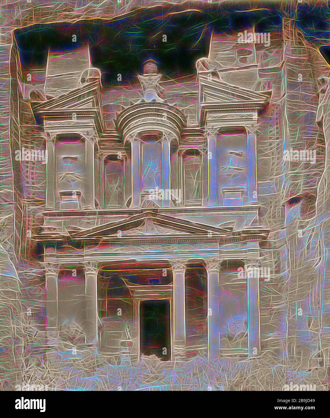 Petra, el-Kazne. 1898, Jordan, Petra (Extinct city Stock Photo - Alamy