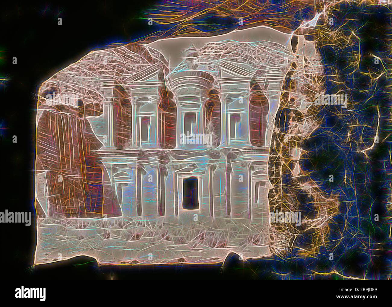 Petra, Ed-Deir. 1898, Jordan, Petra (Extinct city Stock Photo - Alamy