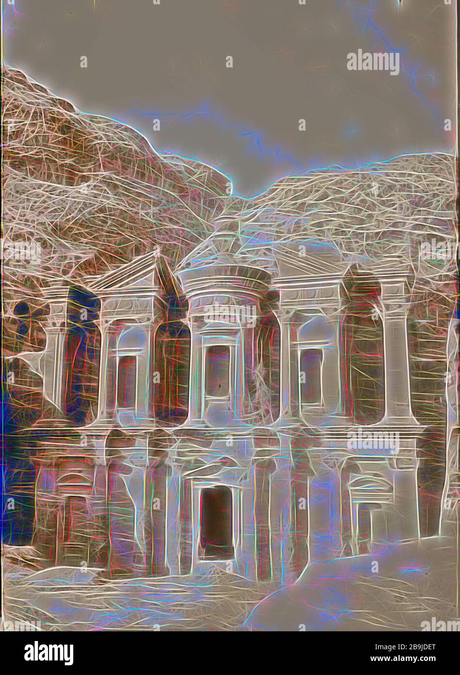 Petra - Ed Deir. 1898, Jordan, Petra (Extinct city Stock Photo - Alamy