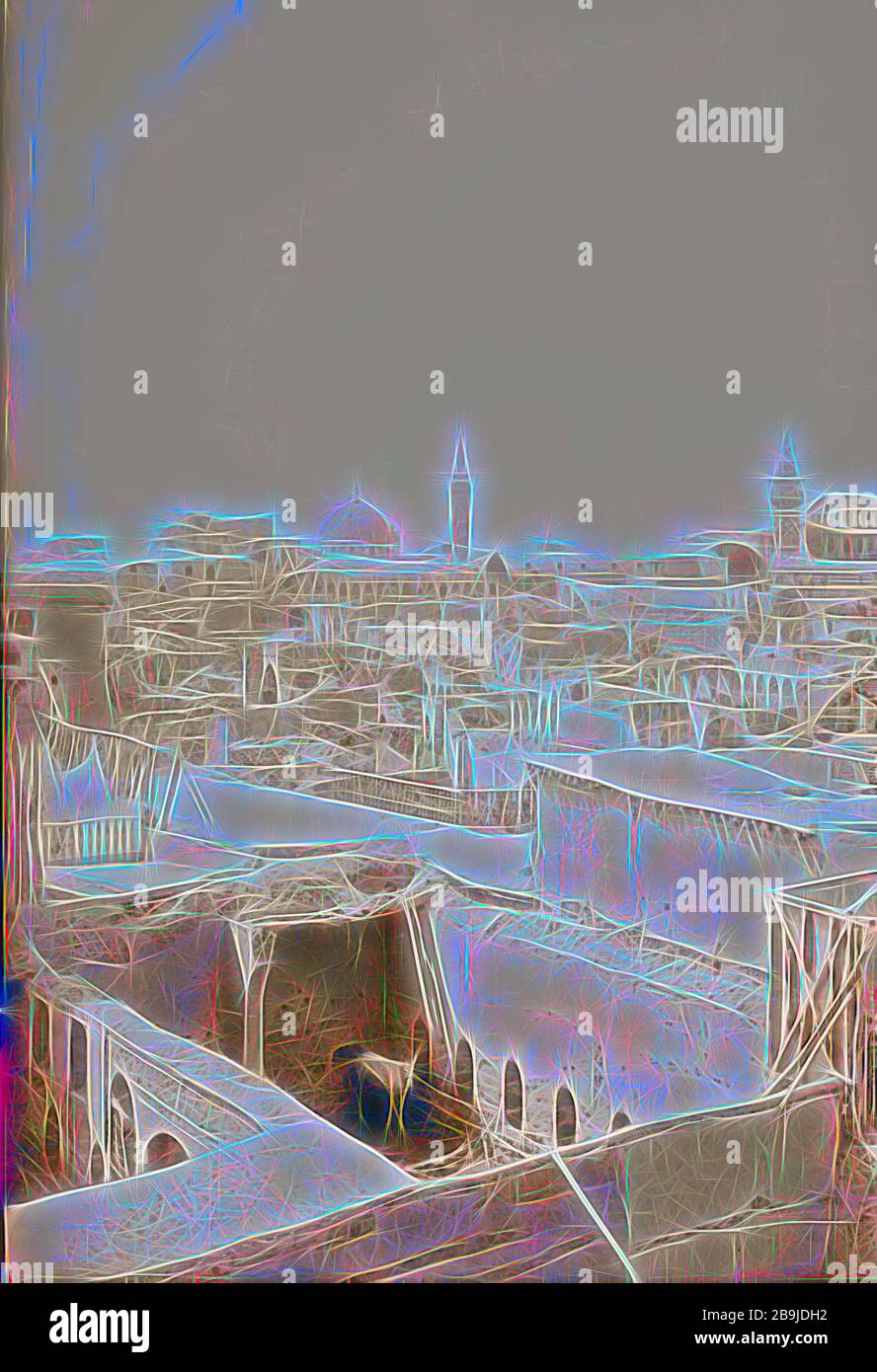 View of city in Middle East. 1898 Stock Photo - Alamy