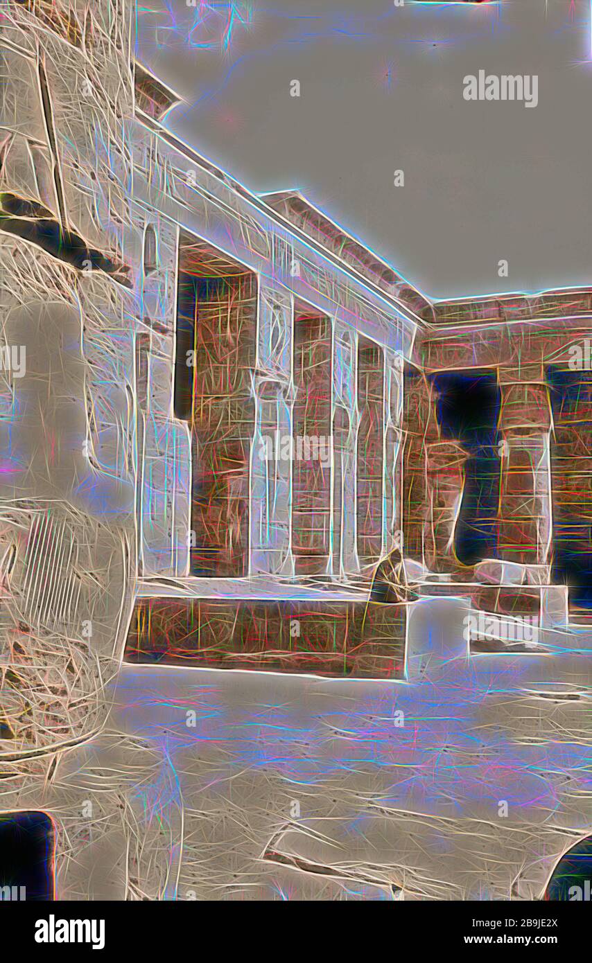 Egypt, temple. 1898, Egypt Stock Photo - Alamy