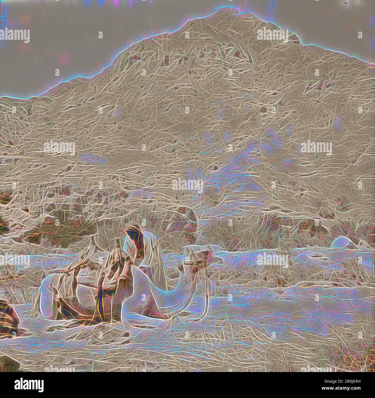 Sinai. Jebel Tahuneh in Wady Feiran. 1898, Egypt, Sinai Stock Photo - Alamy