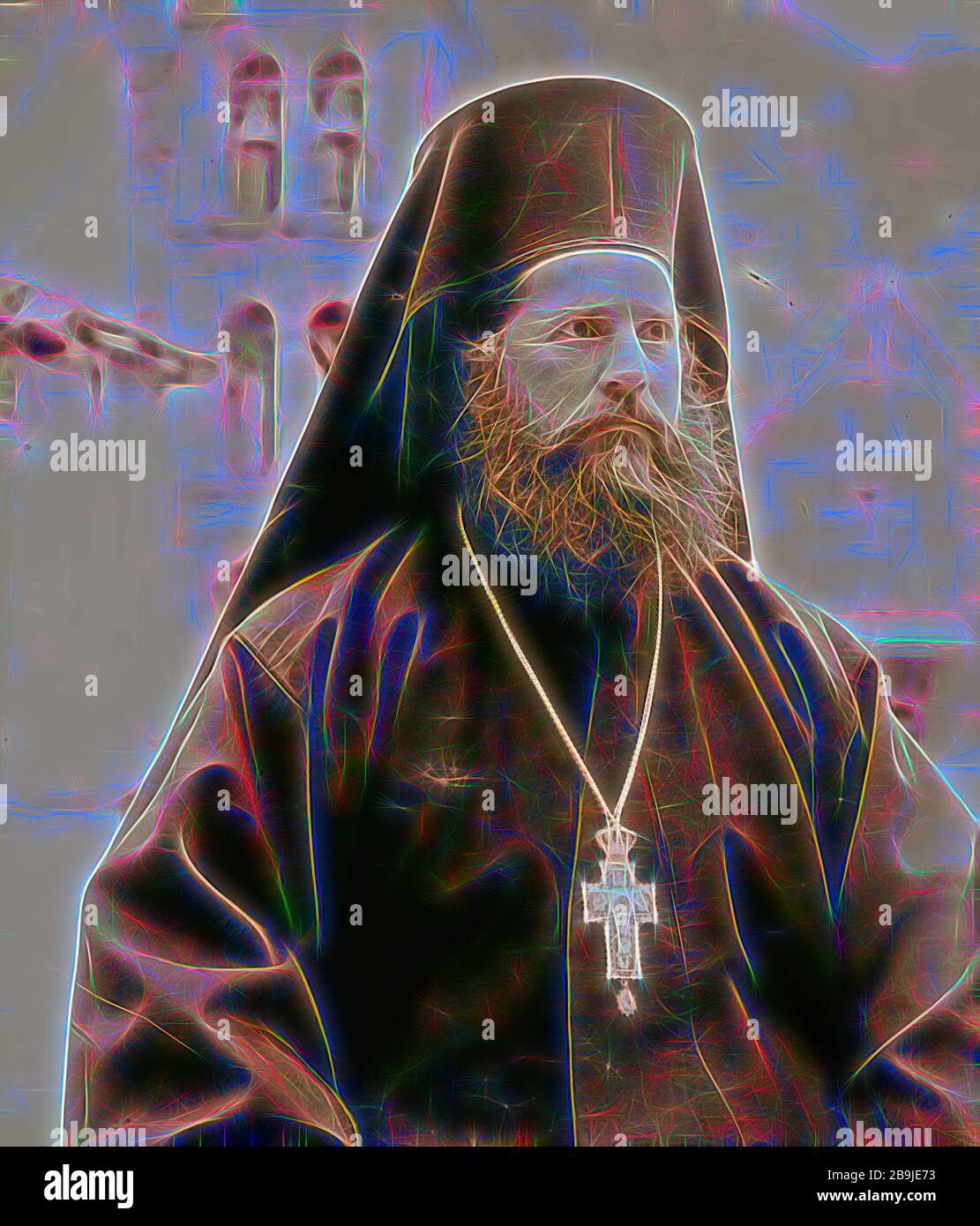 Greek Orthodox priest at St. Catherine's Monastery in the Sinai. 1898 ...