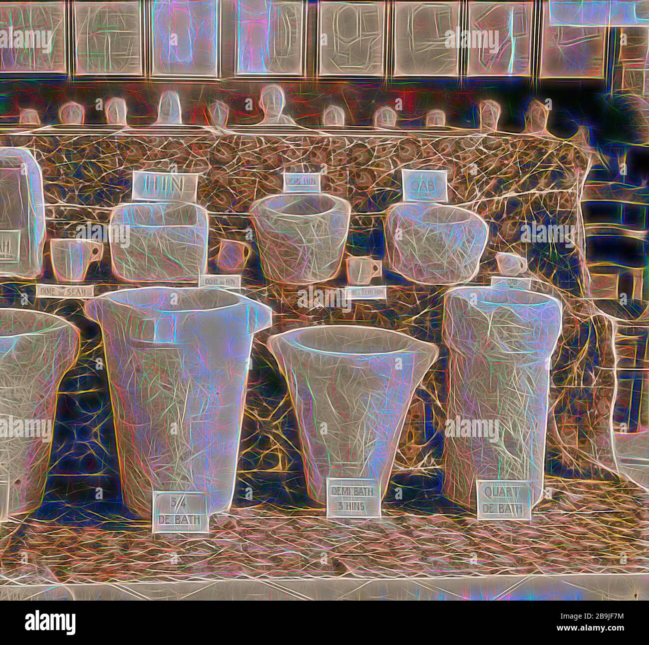 Hebrew dry measures, Hebrew liquid measures. 1898, Middle East Stock ...