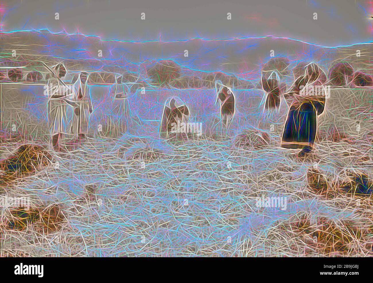 Ruth series Threshing floor, winnowing, 1898, Middle East, Israel and ...