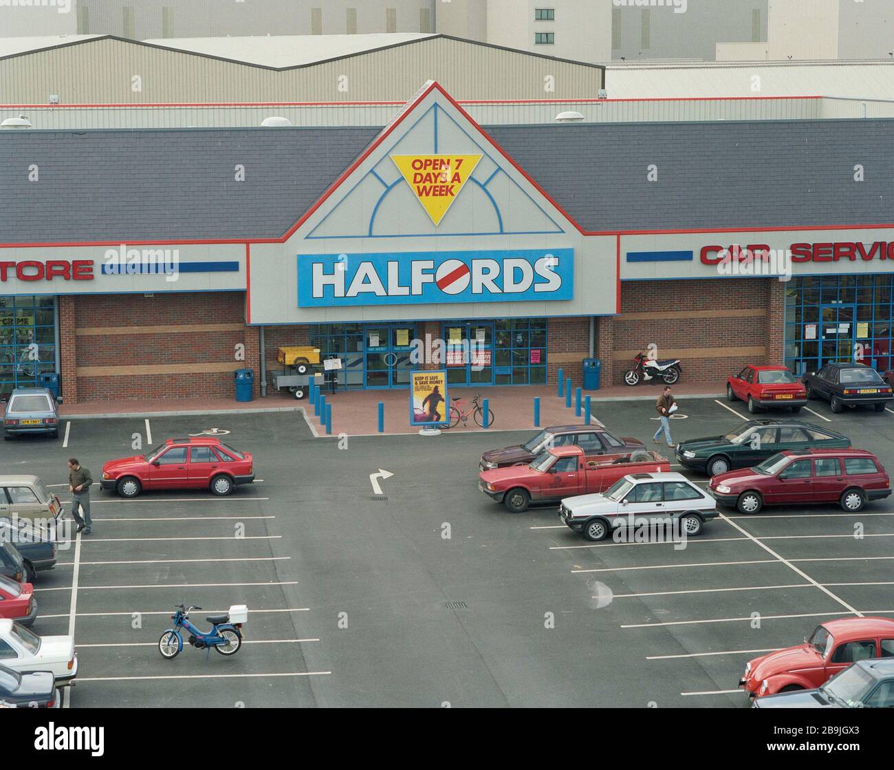 Retail park in Barrow in Furness, Cumbria, North West England, uk, in ...