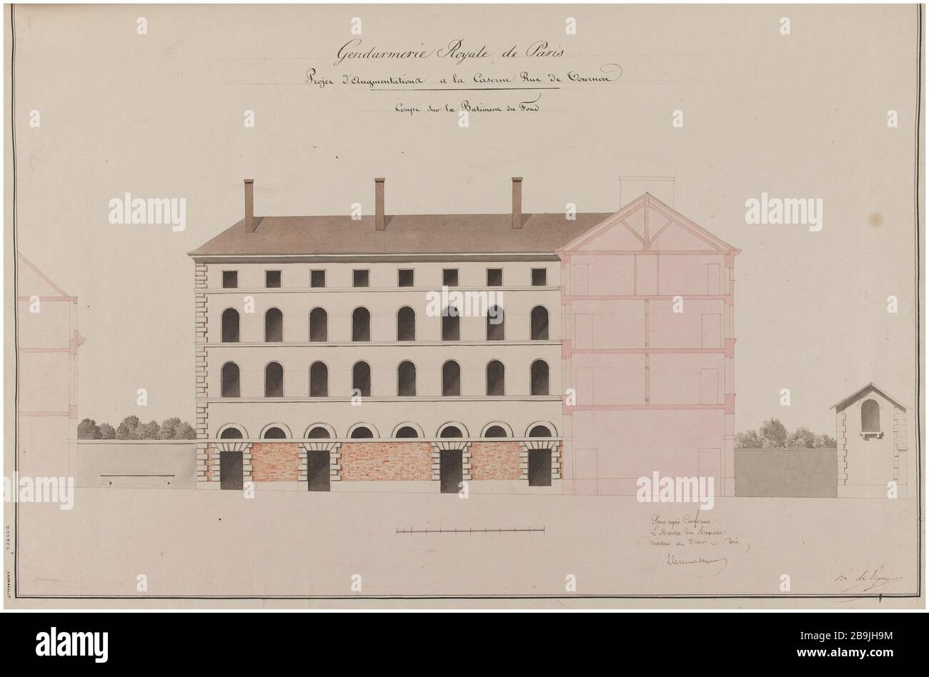 Paris line drawing Cut Out Stock Images & Pictures - Alamy