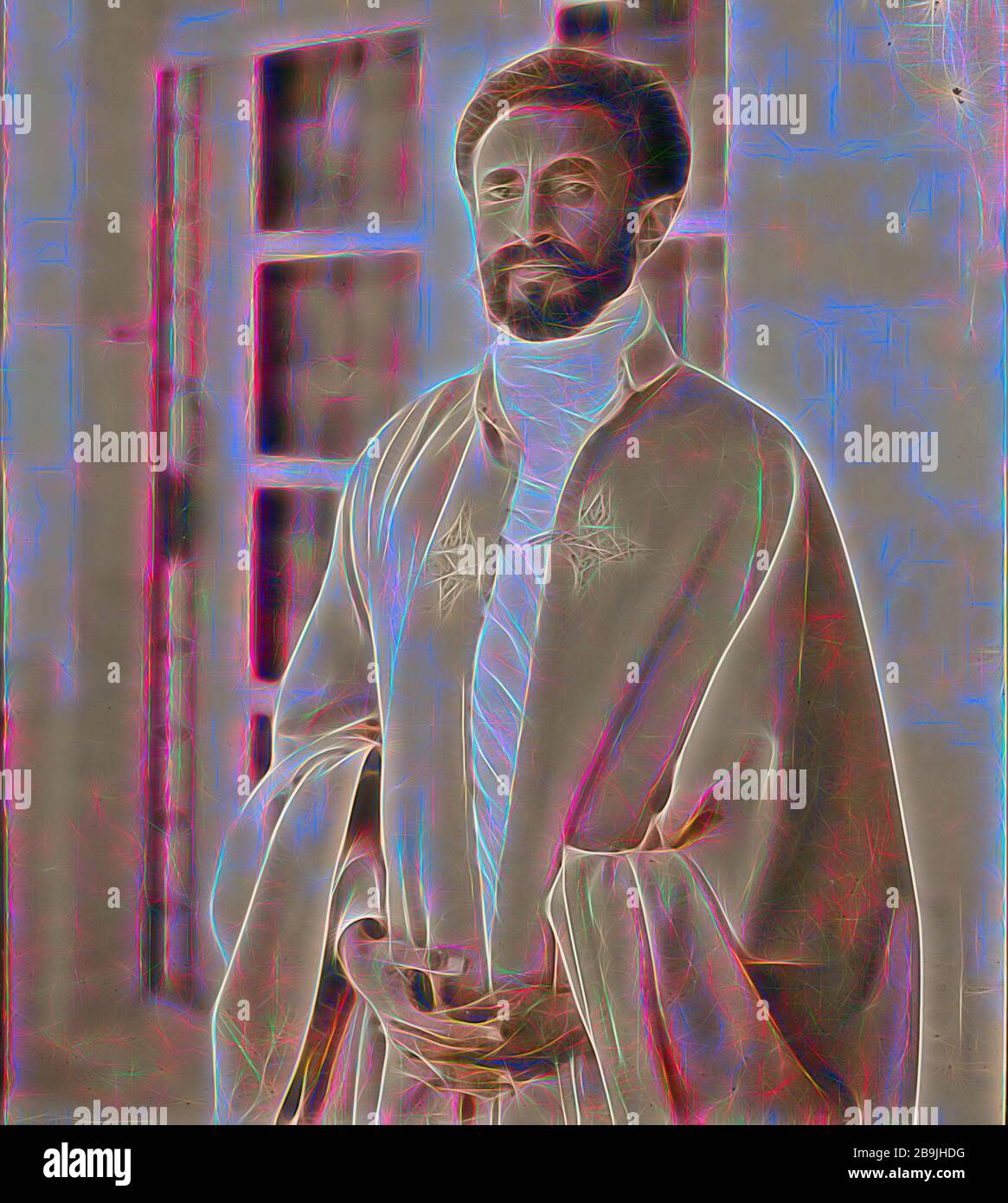 Haile Selassie in robe. 1923, Middle East, Israel and/or Palestine ...