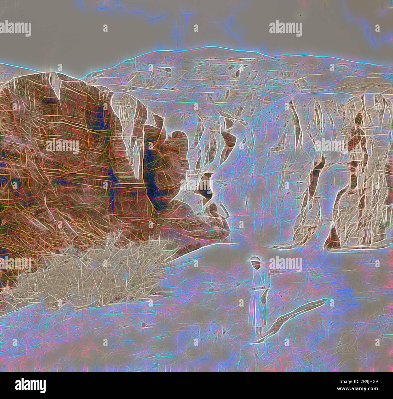 Earthquake rift. 1927, Middle East, Israel and/or Palestine Stock Photo ...