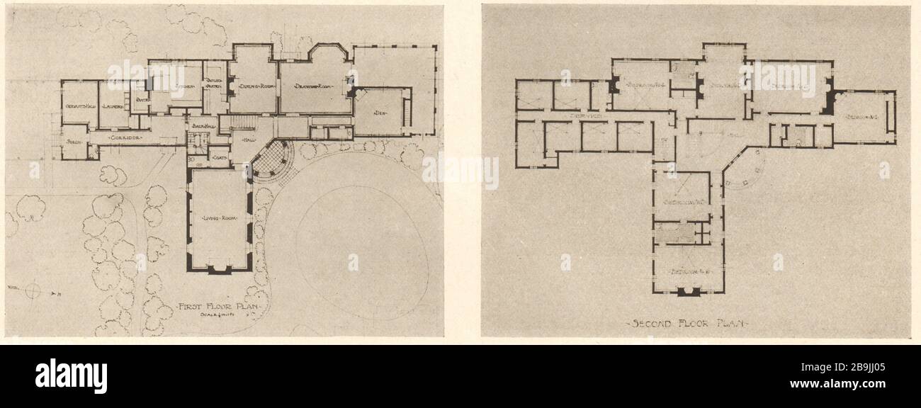 House and plans, Henry C. Perkins, Hamilton, Massachusetts. Plans ...