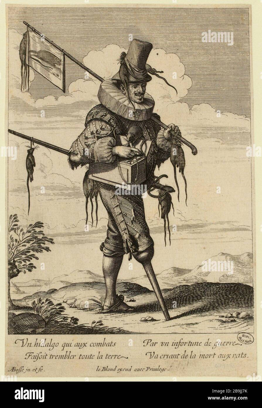 The Cries of Paris: a merchant of death to rats (sham title Stock Photo ...