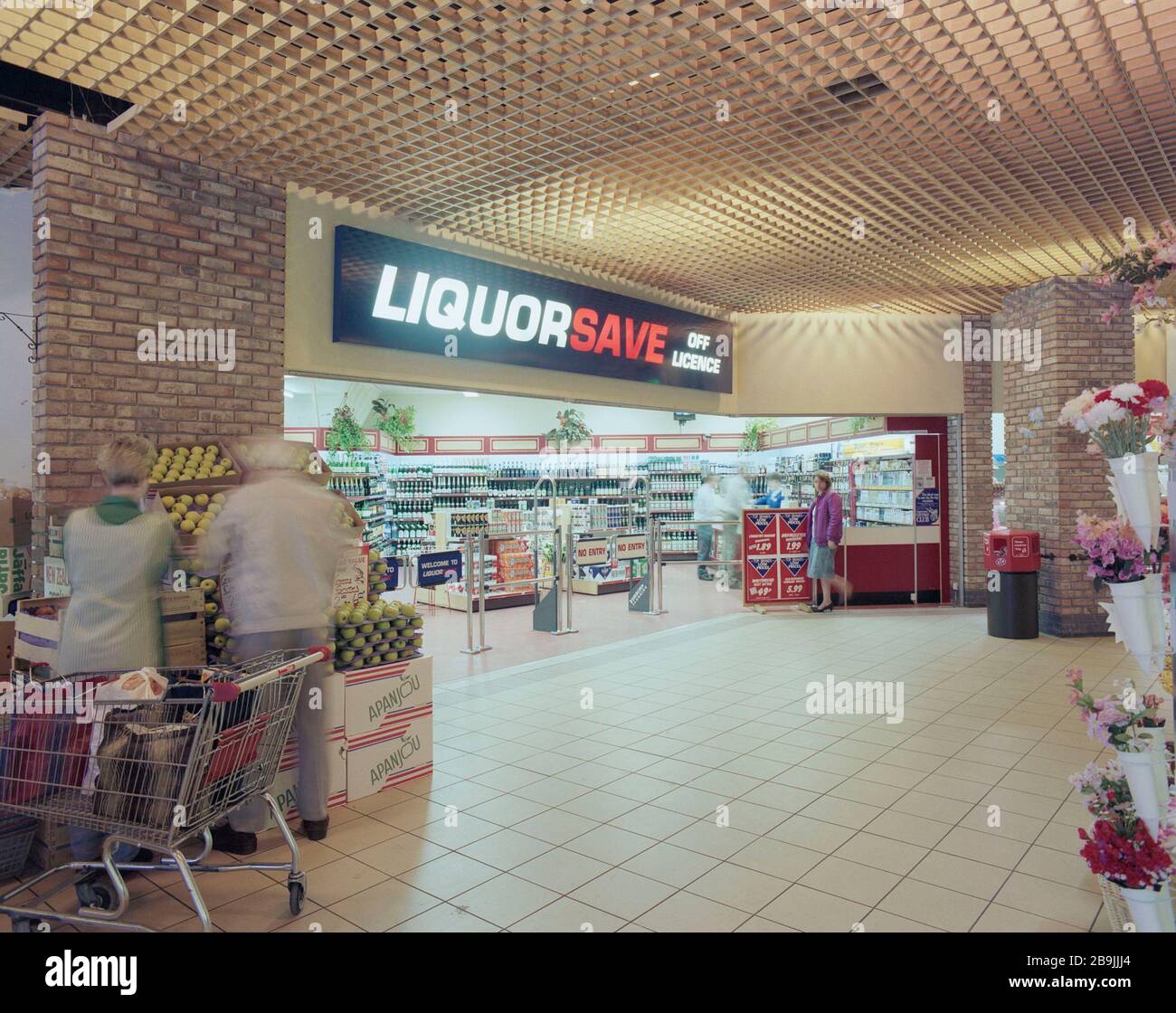 Kwik Save supermarkets in 1991, in north west England, UK Stock Photo ...