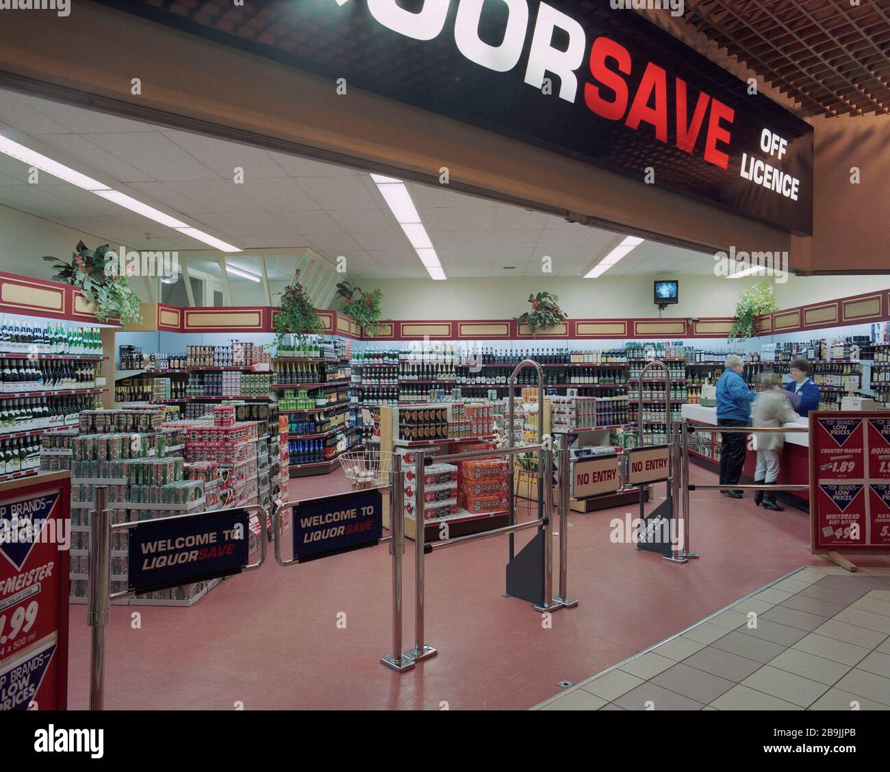 Kwik Save supermarkets in 1991, in north west England, UK Stock Photo ...