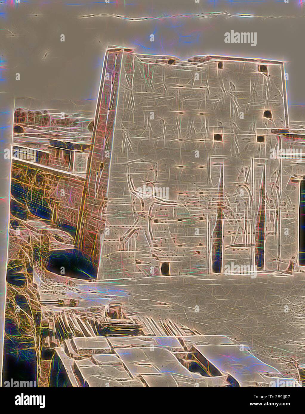 Temple in Egypt. 1898, Egypt Stock Photo - Alamy