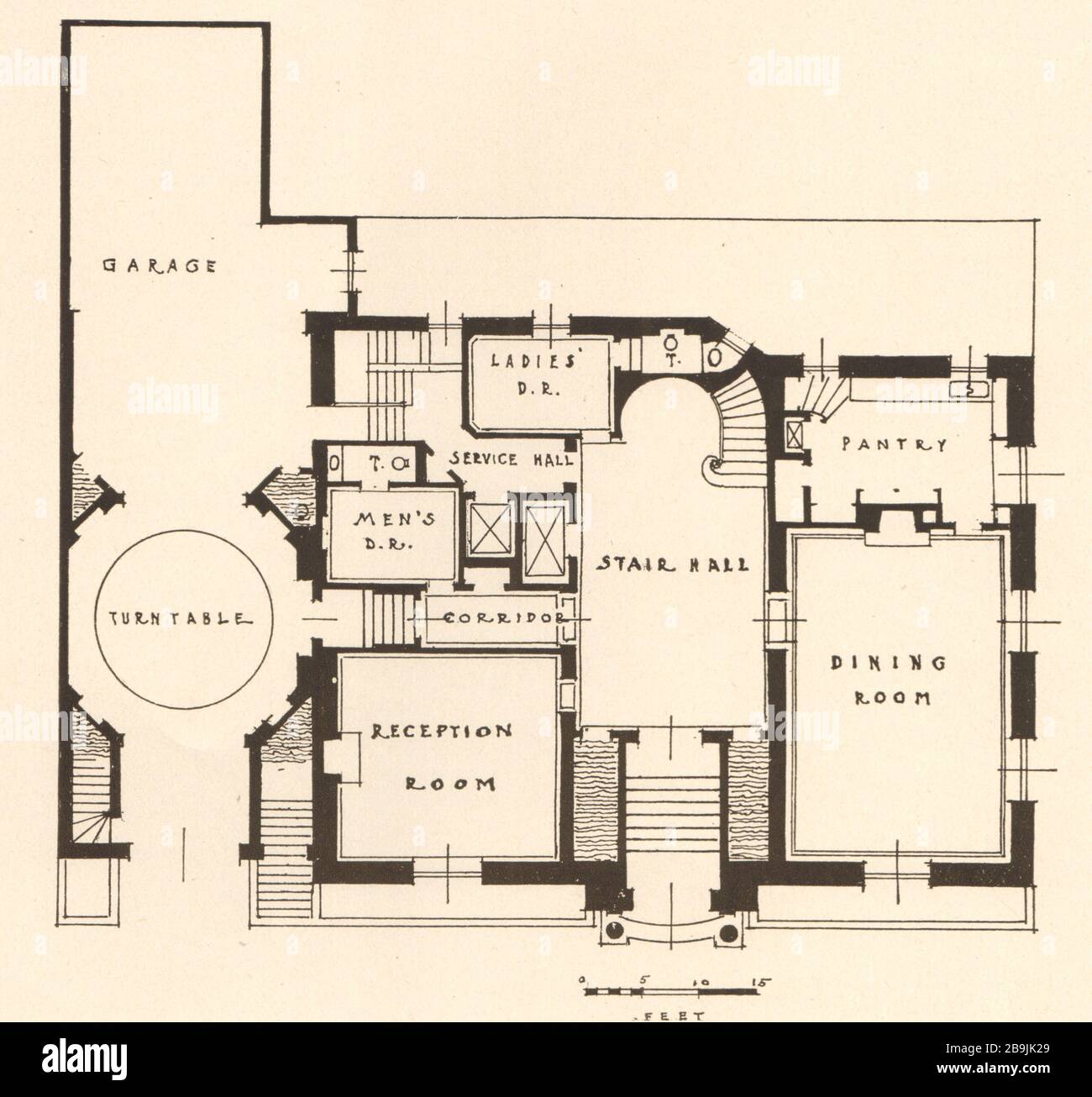 Residence, Henry P. Davison, 690 Park Avenue, New York. First floor ...