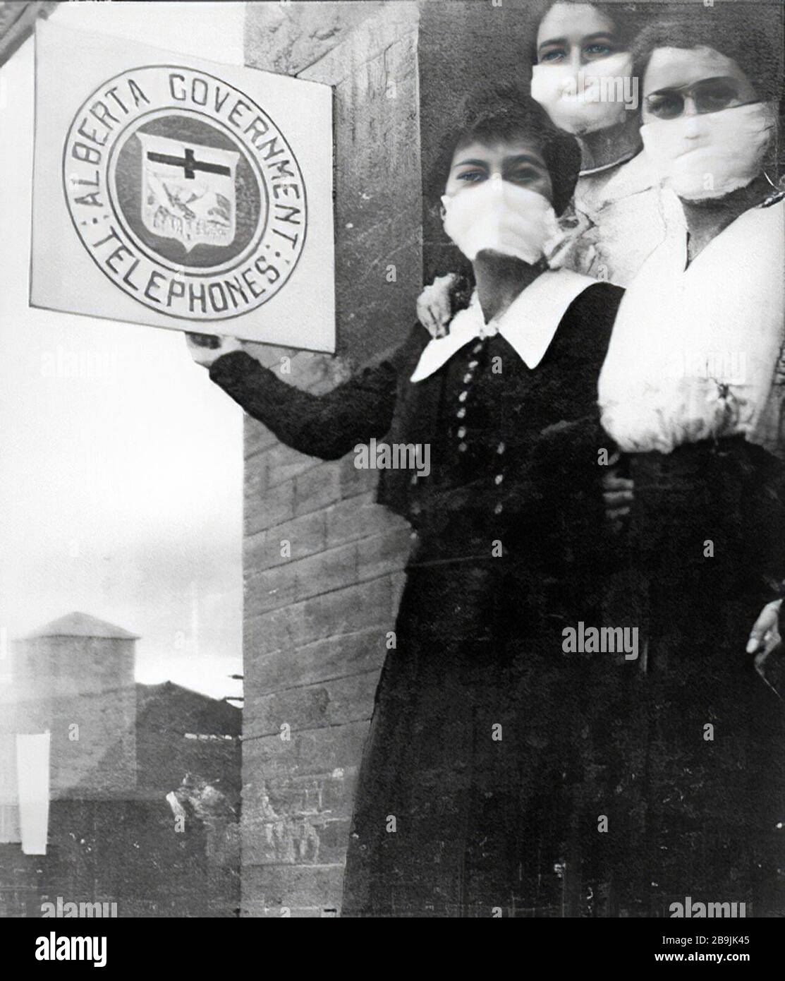 1918-1919. An epidemic of "Spanish Flu" spread around the world Stock ...