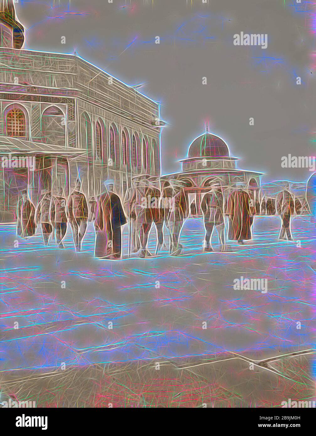 Lord Plumer group outside of Mosque of Omar, Dome of the Rock 1925 ...