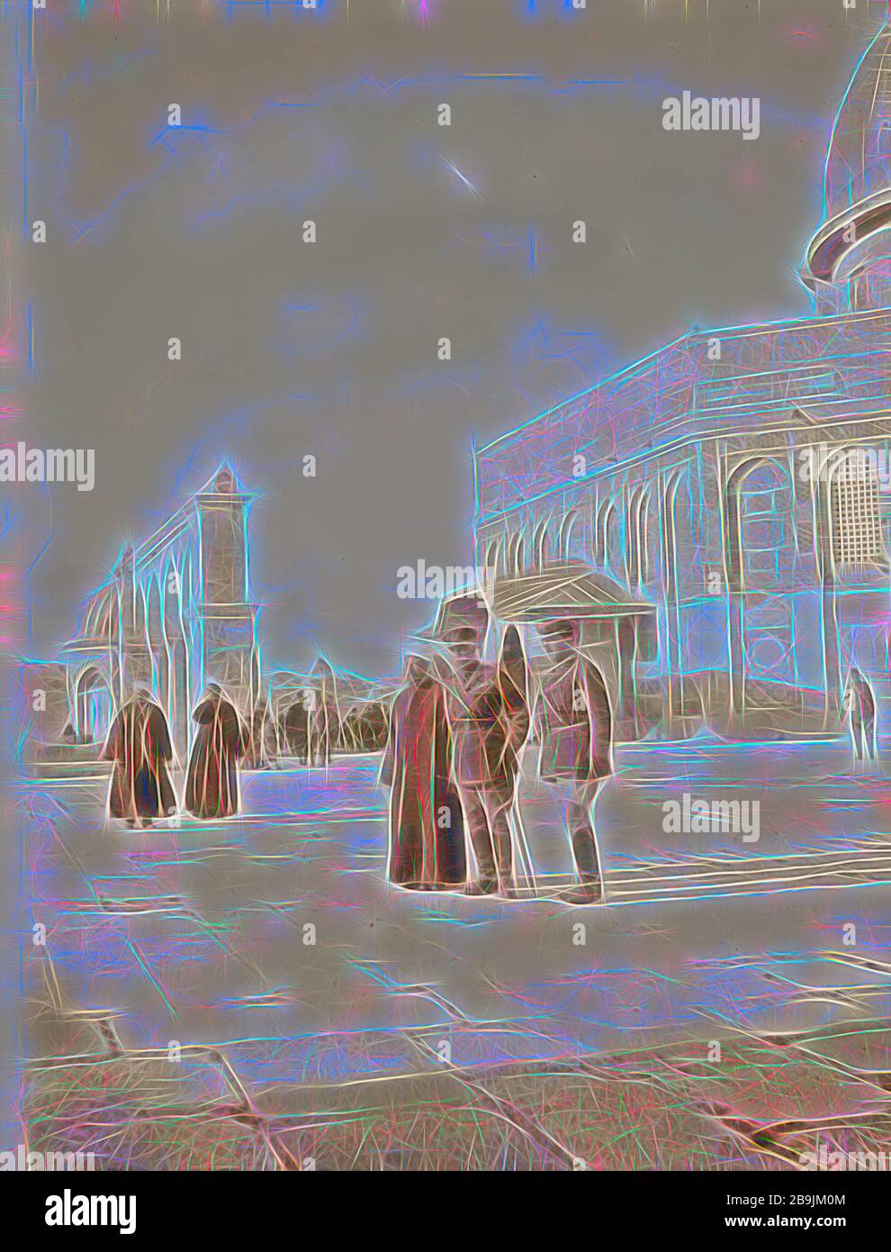 Lord Plumer group outside Mosque of Omar, Dome of the Rock 1925 ...