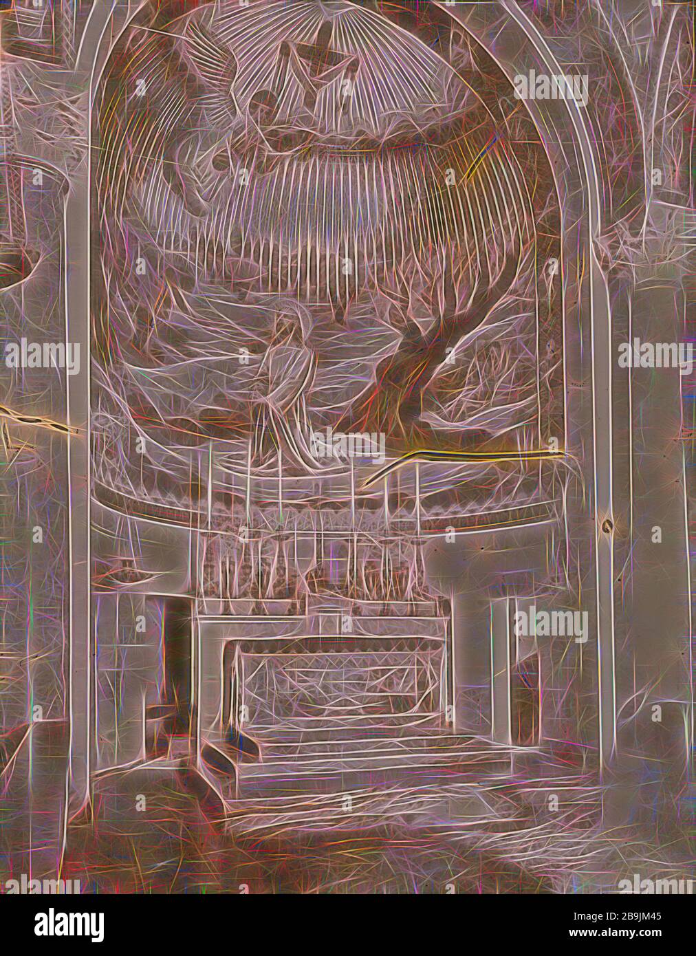 Showing the altar on the 'Rock of Agony' in the Basilica of Gethsemane ...