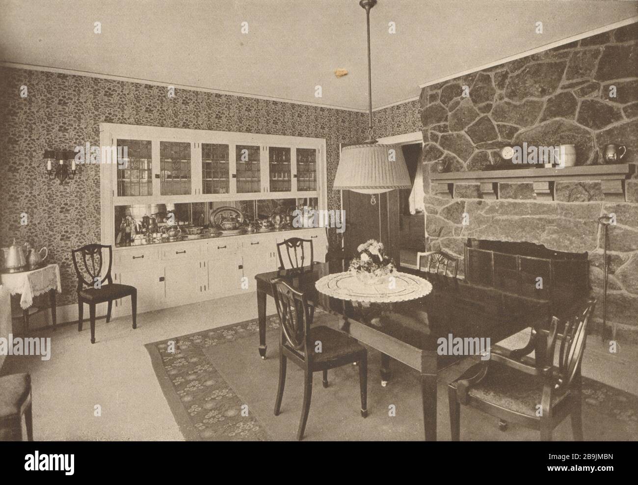 Residence, J.W. Johnson, Crystal Lake, Pennsylvania. Dining-room ...