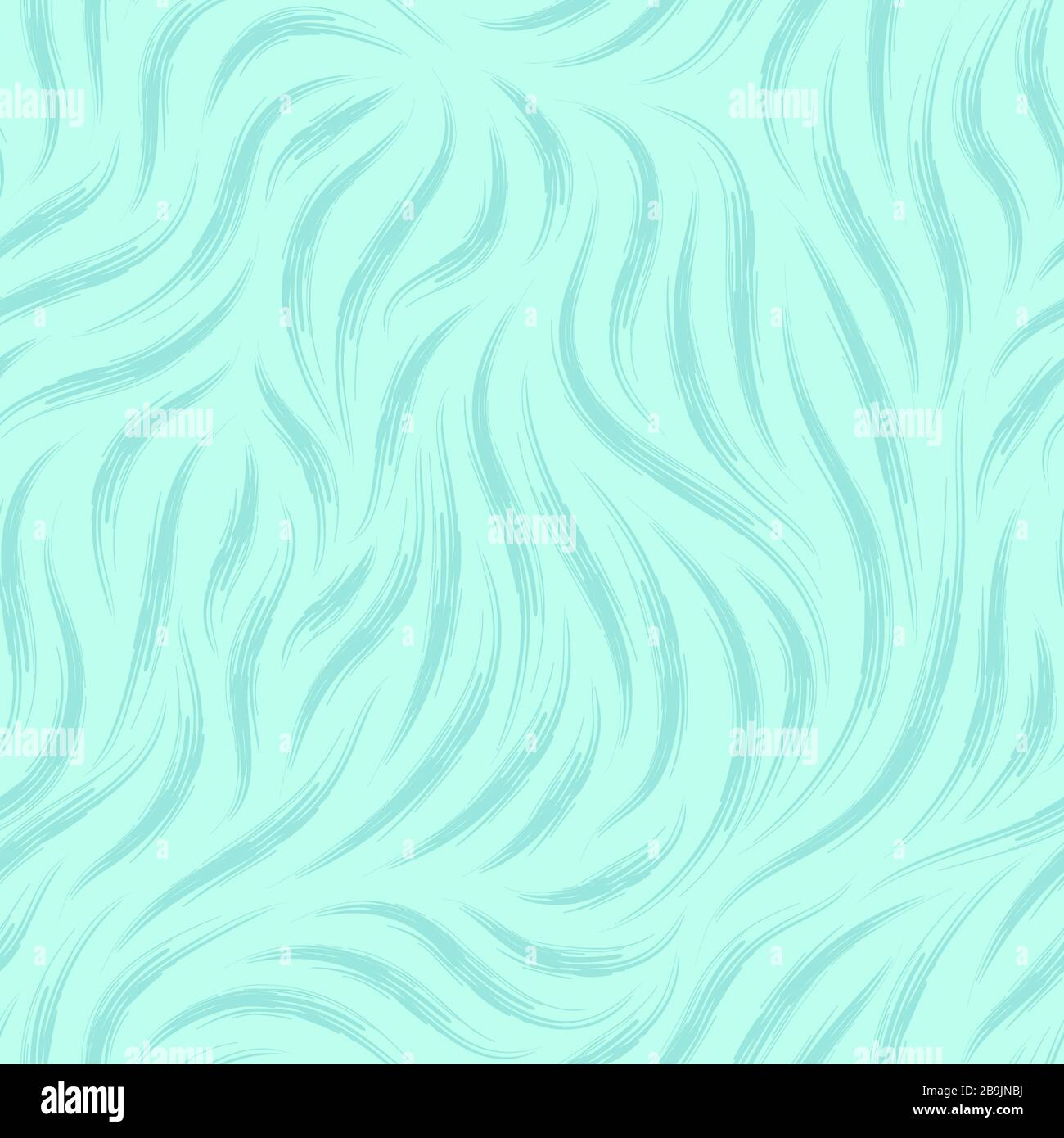 Vector seamless texture of turquoise color from smooth lines in the ...