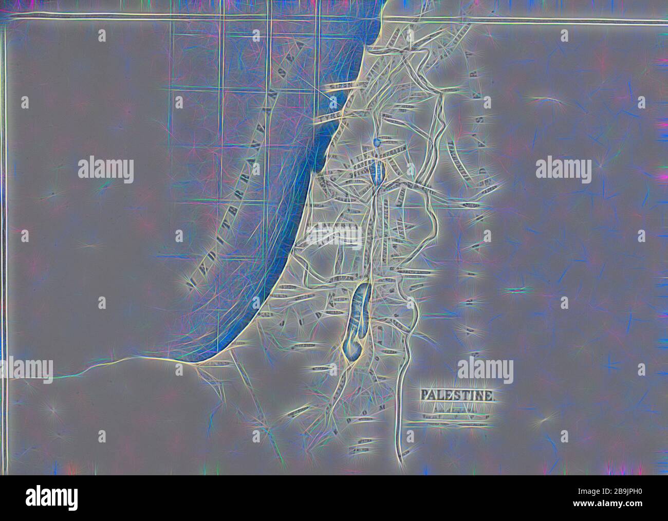 Maps, plans, restorations, etc. Bartholomew's map of Palestine. 1900 ...