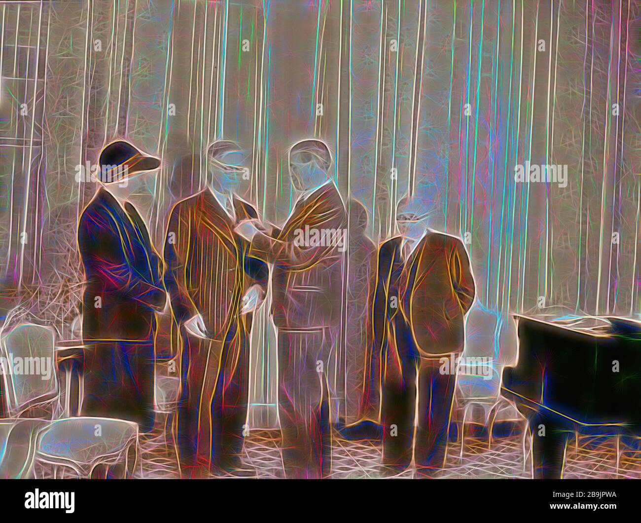 Polish Consul General decorating Mr. and Mrs. Bloch at Polish Consulate ...