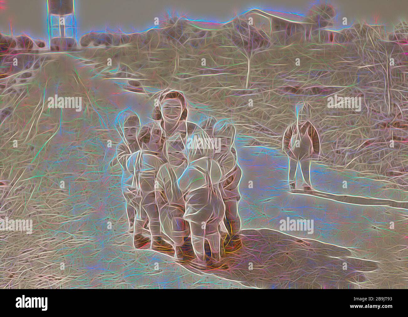 Children at the Negba settlement. 1946, Israel, Negbah Stock Photo - Alamy