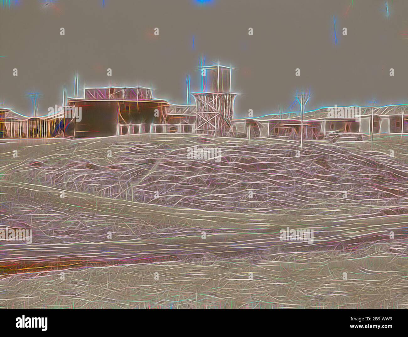 Iraq, oil fields, water tower. 1932, Iraq Stock Photo - Alamy