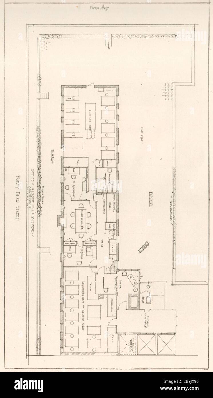 Offices of W. L. Rouse and L.A. Goldstone, Architects, New York City ...
