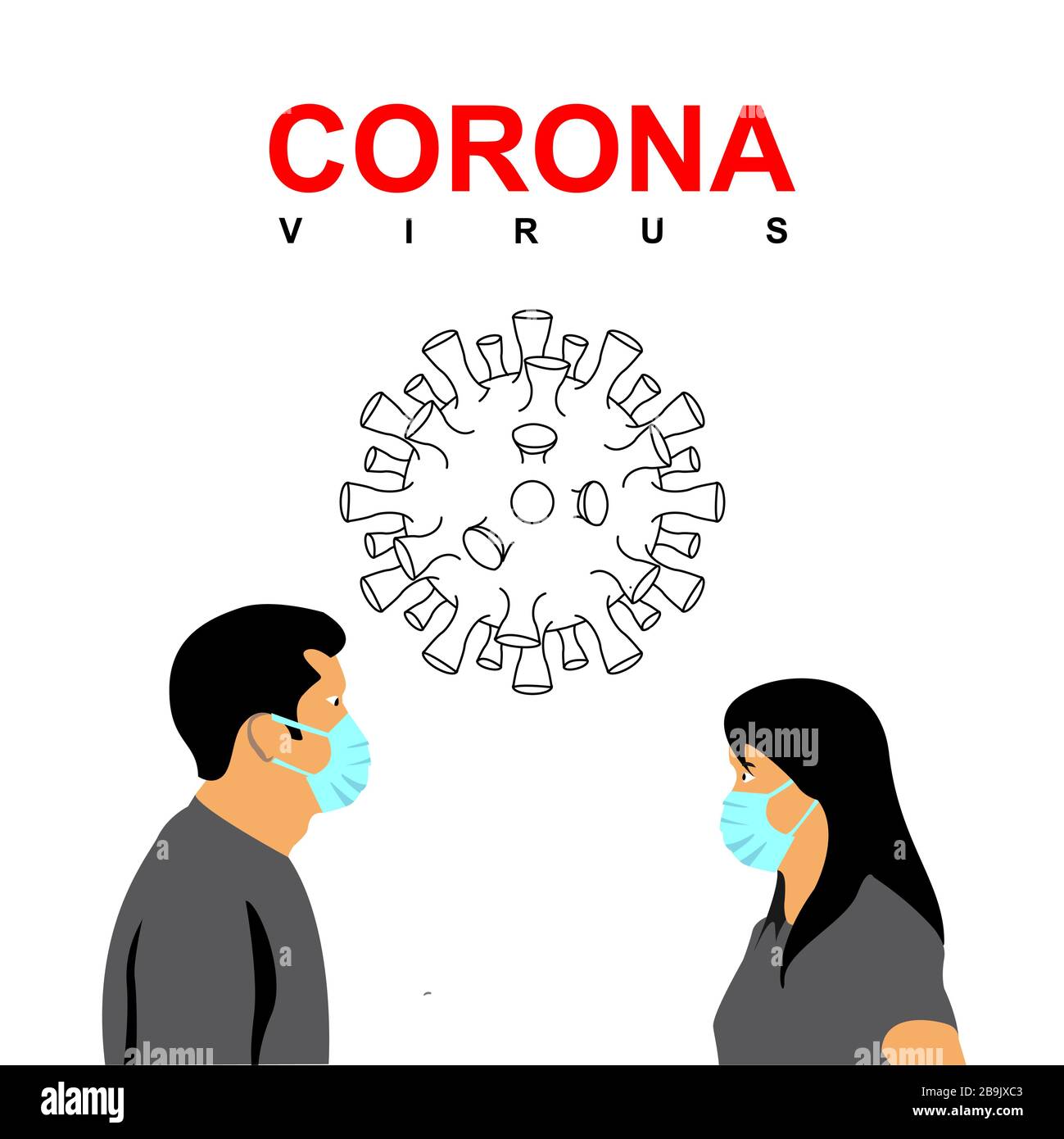 Corona virus illustration, Corona virus Background. Covid-19, nCov-2019 ...