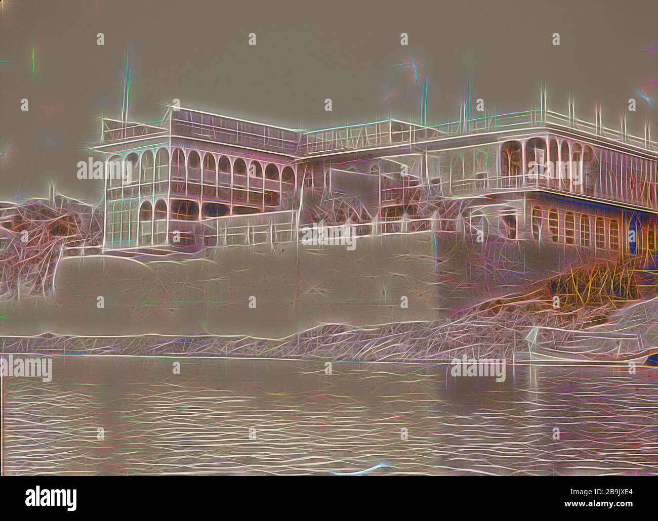 Iraq, building on waterfront. 1932, Iraq Stock Photo - Alamy