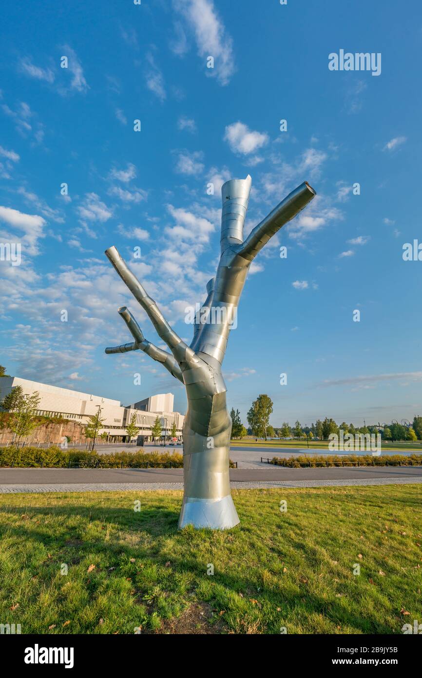 Helsinki, Finland -September 2, 2019 : Armour,Sculpture by Antti ...