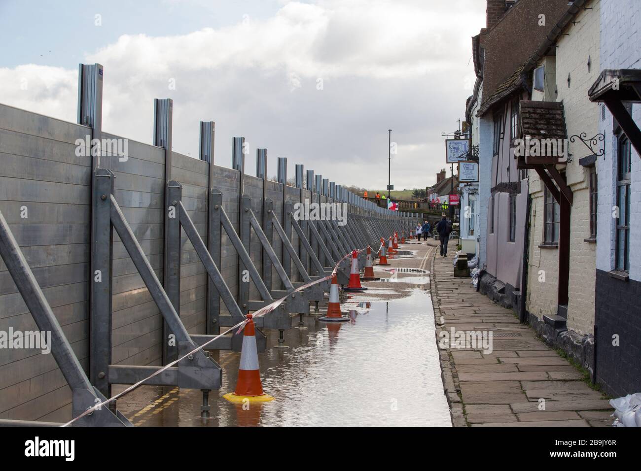Flooding In Bewdley Worcestershire When The River Severn Broke Its
