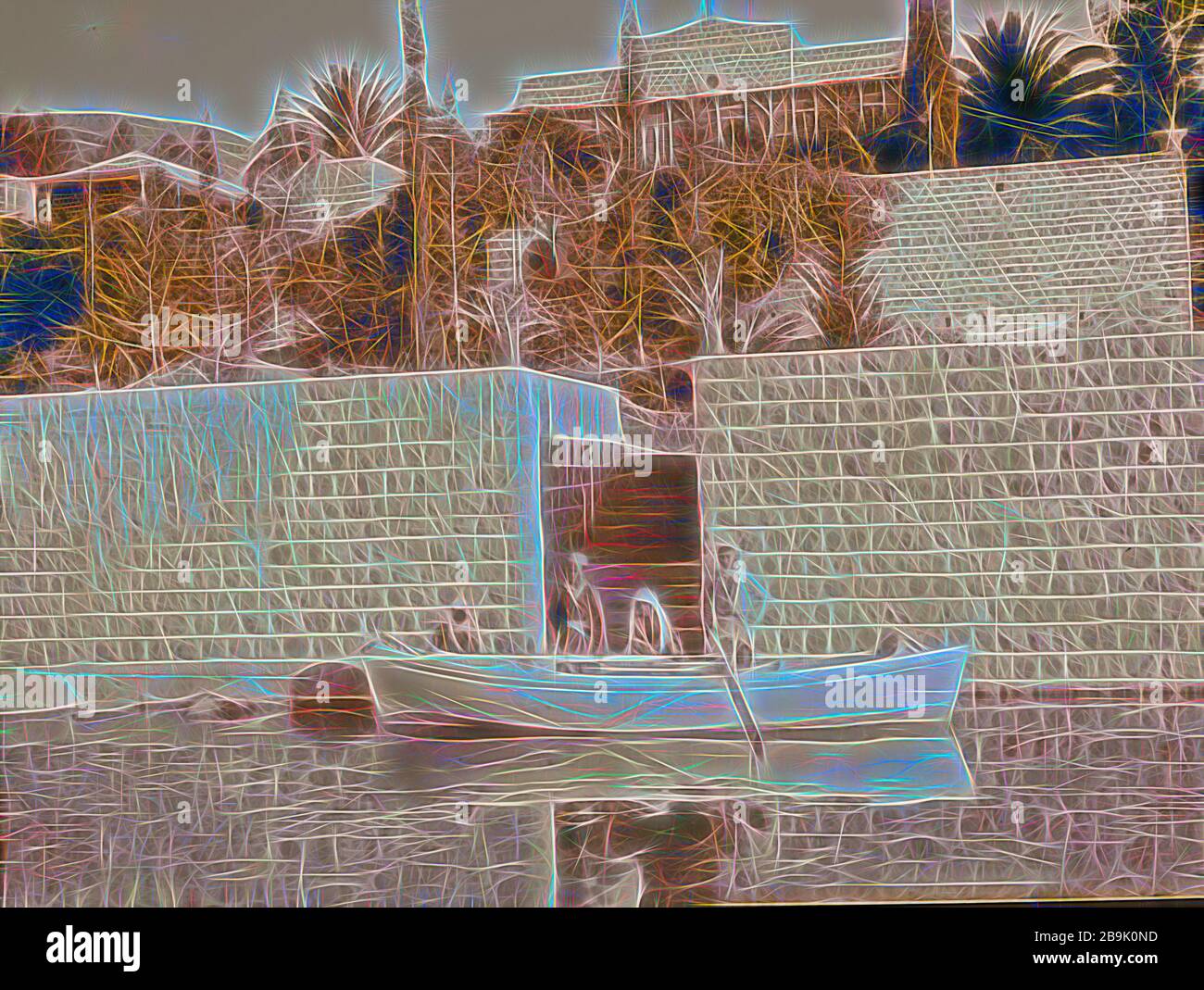 Father Miller, Beth-Saida. Photograph shows the German Hospice at Ain ...