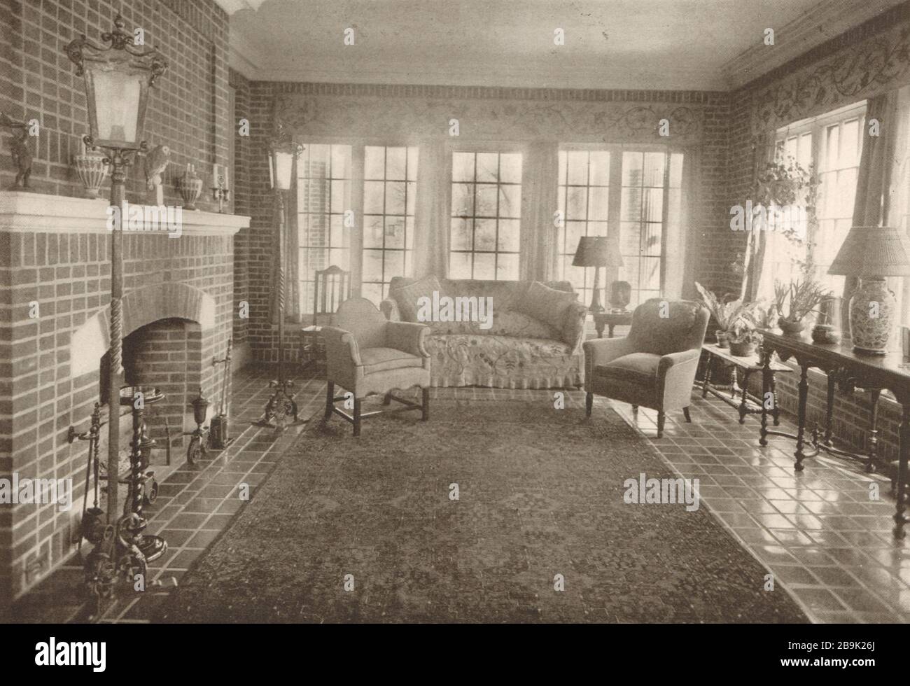 Suburban residence in Massachusetts. Sun-parlor. James Purdon ...