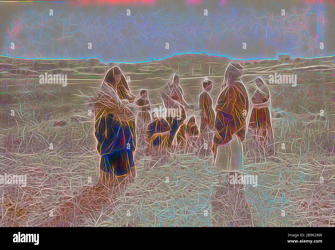 Ruth series, threshing floor, winnowing, 1925, Middle East, Israel and ...