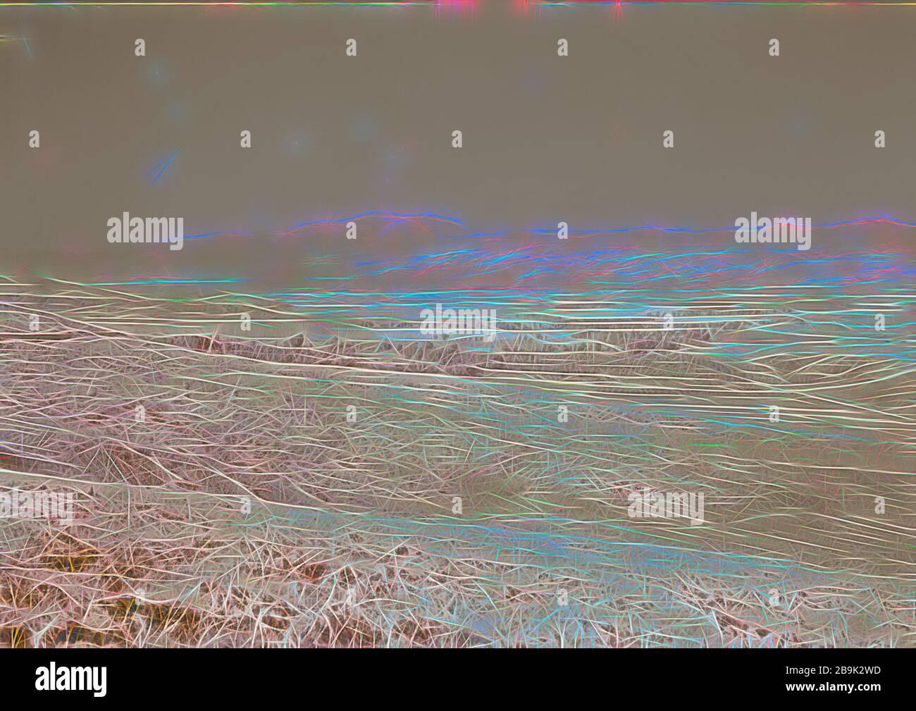 Huleh district, (Lake Merom), Lake Huleh & Mt. Hermon from the Safad ...