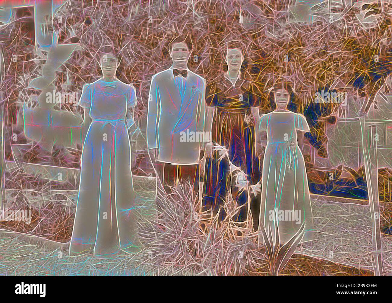 Dajani family groups. Photograph shows (left to right) Hind al-Dajani ...