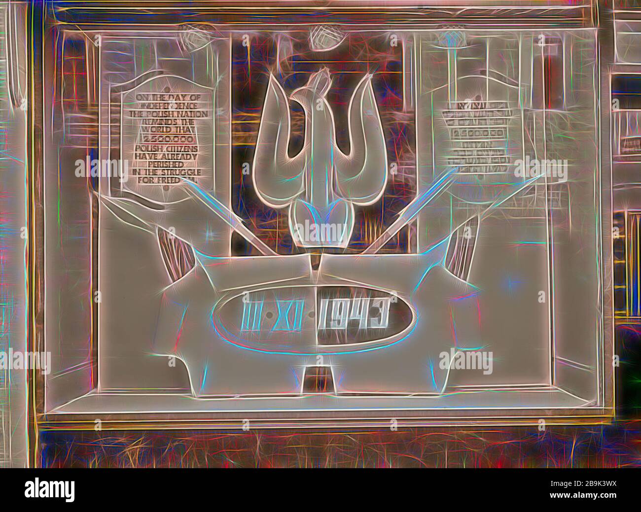 Polish show window, Dec. 1943. 1943, Middle East Stock Photo - Alamy