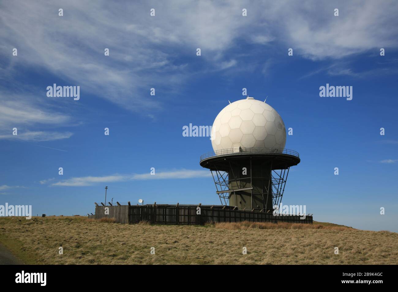 NATS air traffic control radar station on Titterstone Clee hill ...