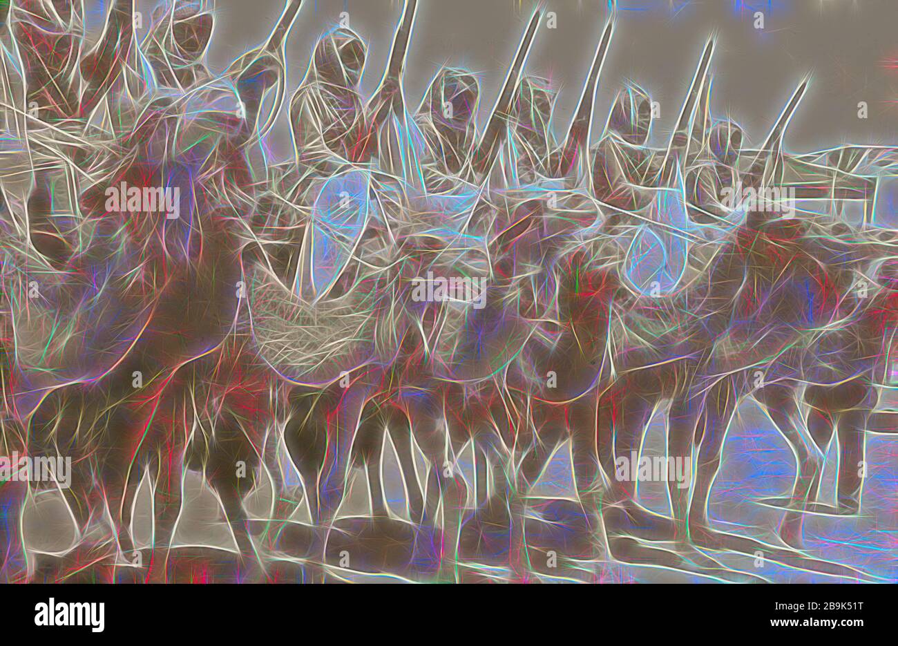 Coronation' of King Abdullah in Amman. Cavalry of the Arab Legion in ...