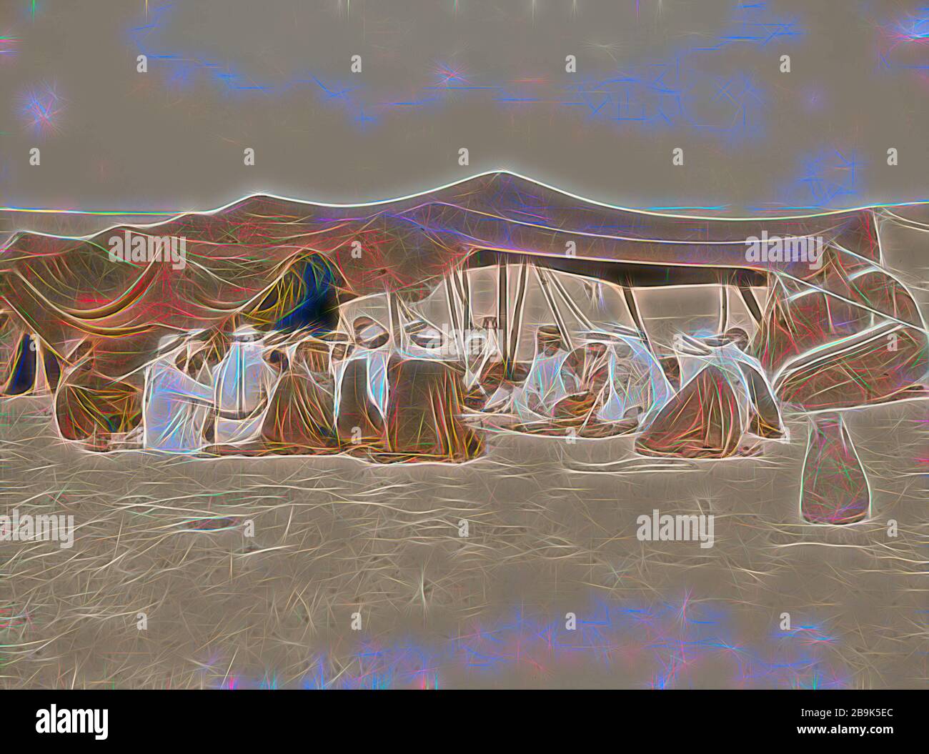 Bedouin wedding Bedouin tent. 1900, Middle East, Israel and/or ...