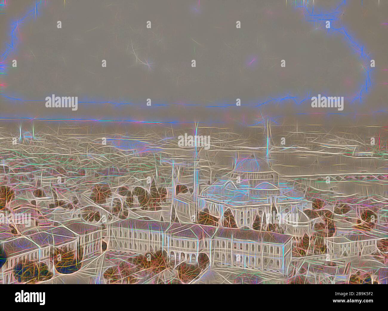 Constantinople. Mosque of St. Sophia and Constantinople. 1900, Turkey ...